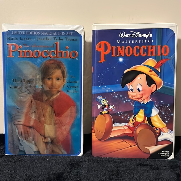 Walt Disney & New Line Home Video | Media | Pinocchio The Adventures Of Pinocchio Vhs Movie ...